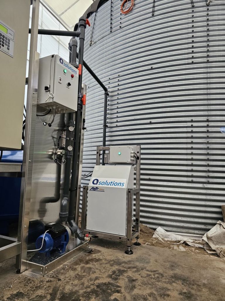 Nanobubble generator voor drainwater silo's - O2Solutions